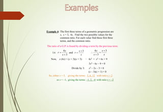 Geometric Progressions | PPTX