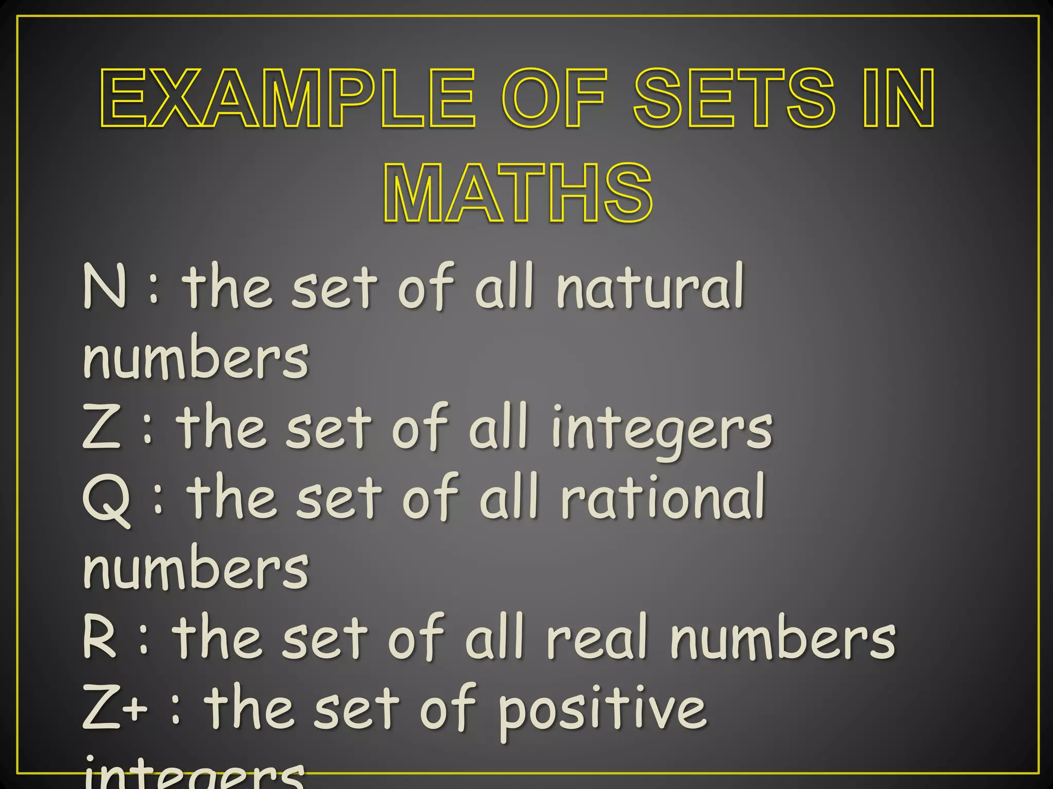 Sets PowerPoint Presentation | PPTX