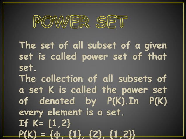 Sets PowerPoint Presentation | PPTX