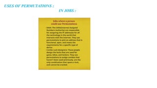 PRESENTATION ON RESTRICTED PERMUTATION | PPTX