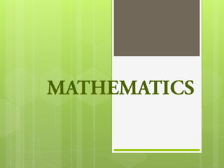 Maths | PPT