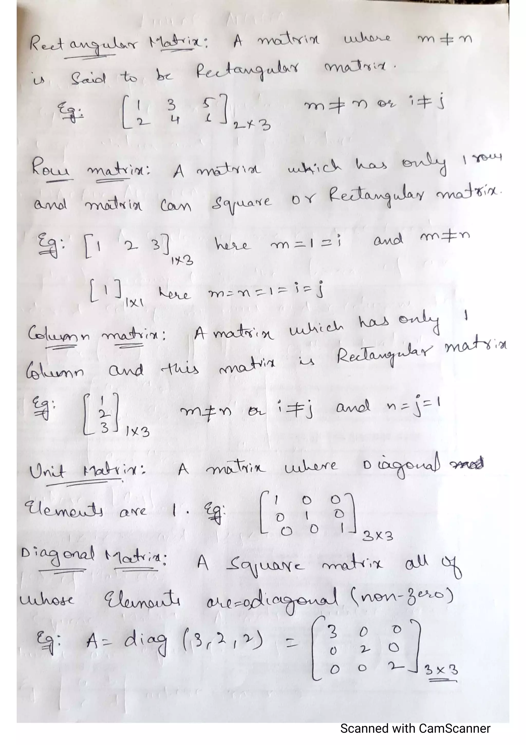 Matrices part 1 | PDF