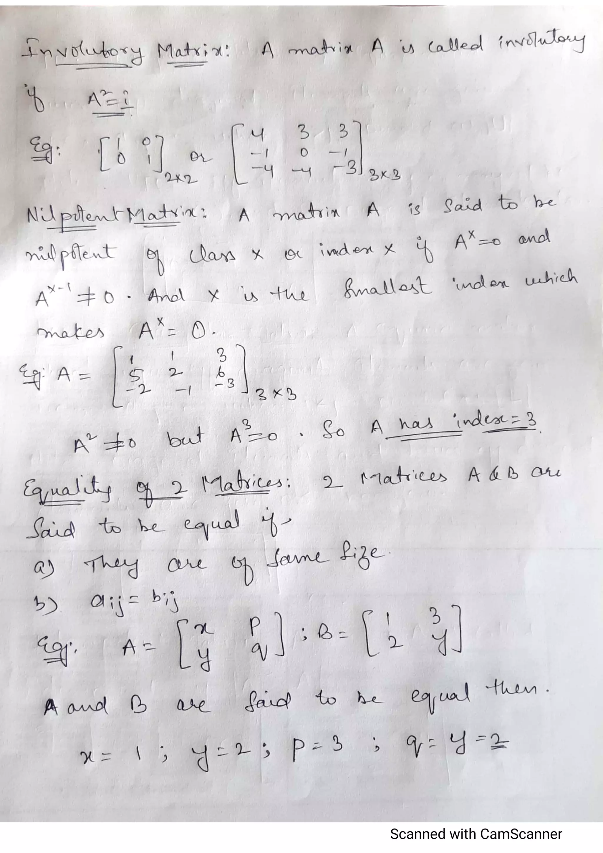 Matrices part 1 | PDF Matrices part 1 | PDF