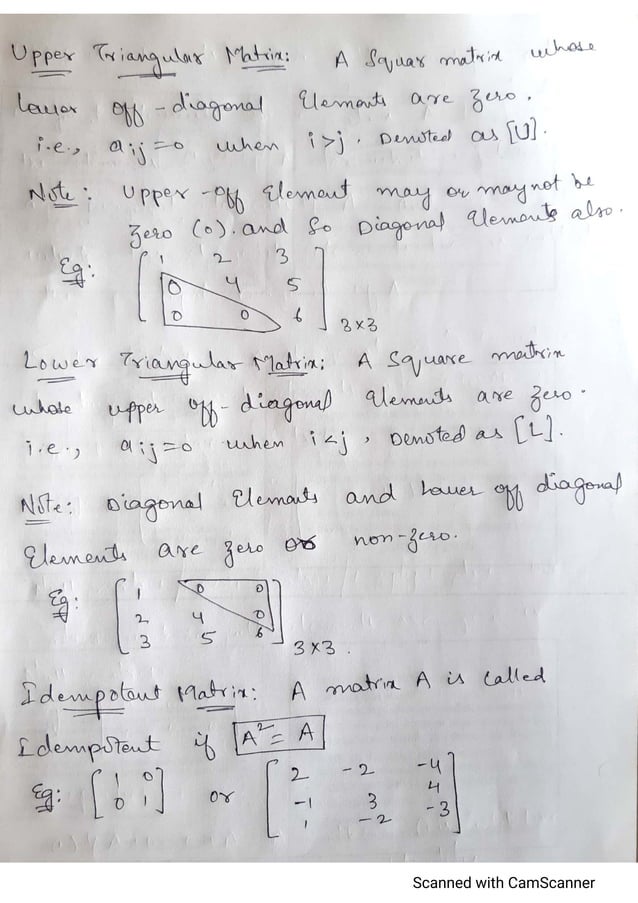 Matrices part 1 | PDF Matrices part 1 | PDF