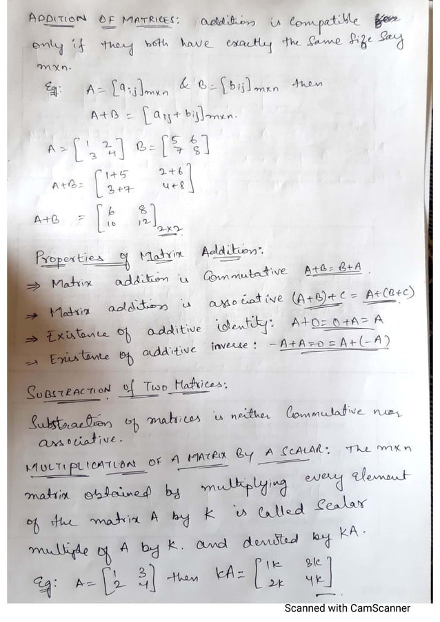 Matrices part 1 | PDF