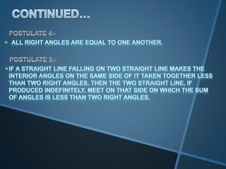 EUCLID'S GEOMETRY | MATHS | PPTX