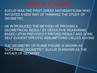 EUCLID'S GEOMETRY | MATHS | PPT