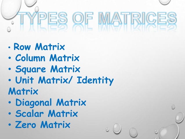 Matrix (BBA, MBA) | PPT