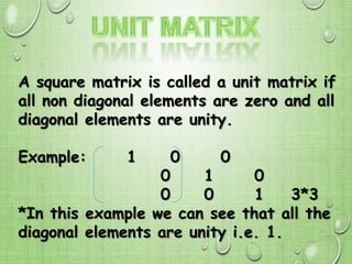 Matrix (BBA, MBA) | PPTX