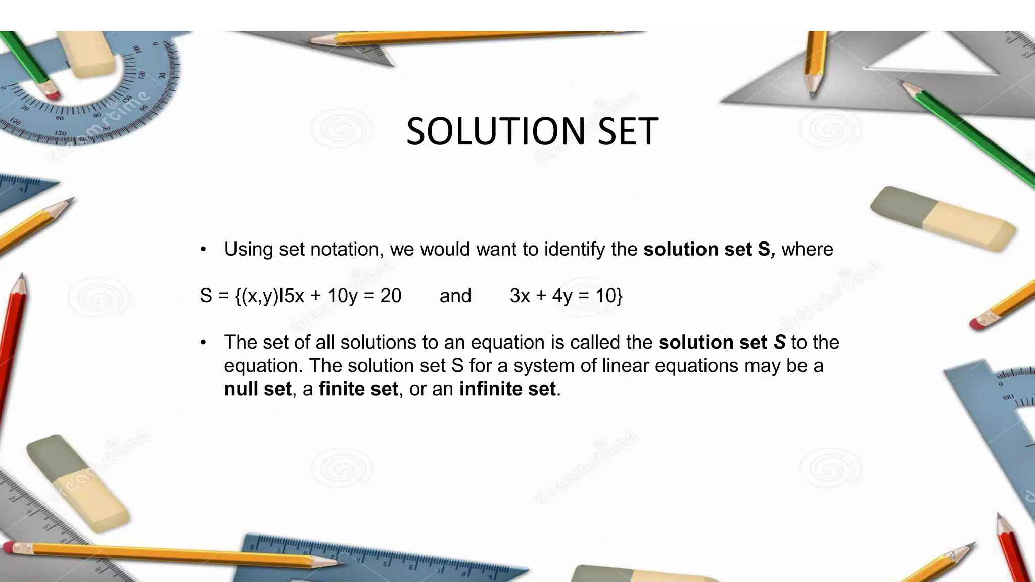 Systems of Linear Algebra | PPTX