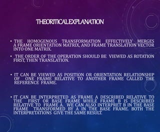 USE OF MATRIX IN ROBOTICS | PPTX