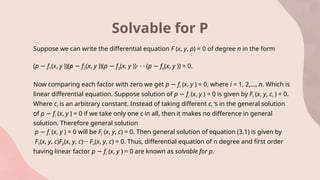 Differential Equation Presentation for Bachelors in IT | PPTX