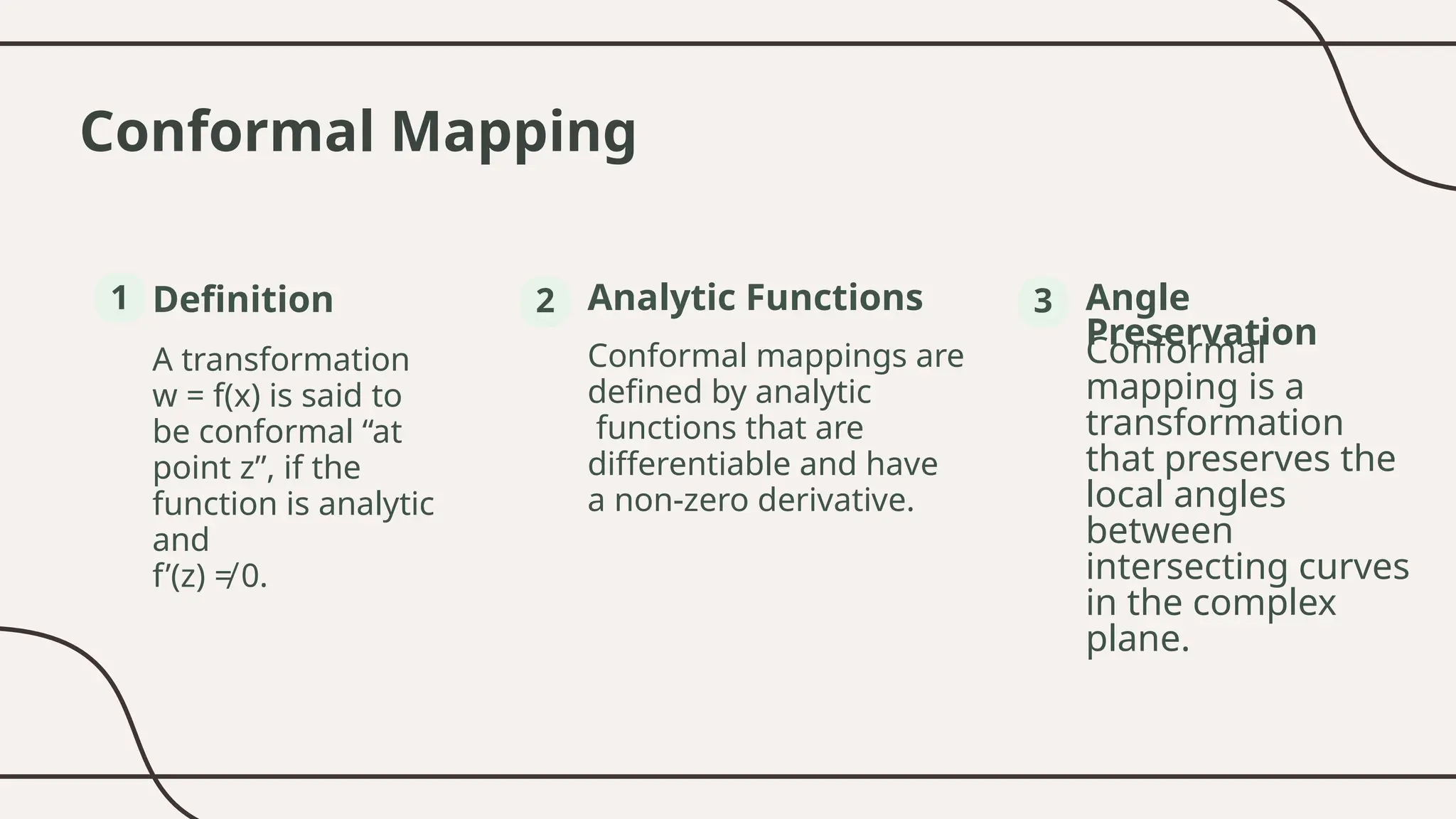 Maths Miniproject on the conformal mapping | PPT