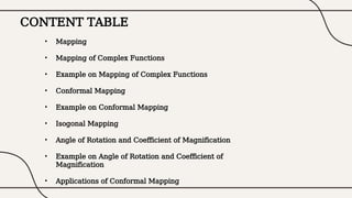 Maths Miniproject on the conformal mapping | PPT
