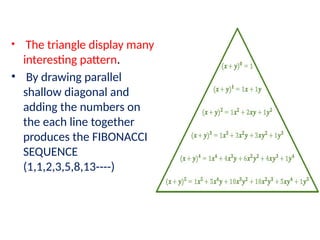 MATHS.pptx pascal triange and golden rat | PPT