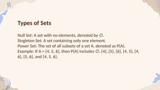MATHS ppt Set Theory and Function B.Tech Cse AIML | PPTX