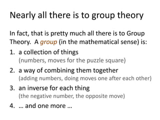 Group Theory - Part 3 of The Mathematics of Professor Alan's Puzzle ...