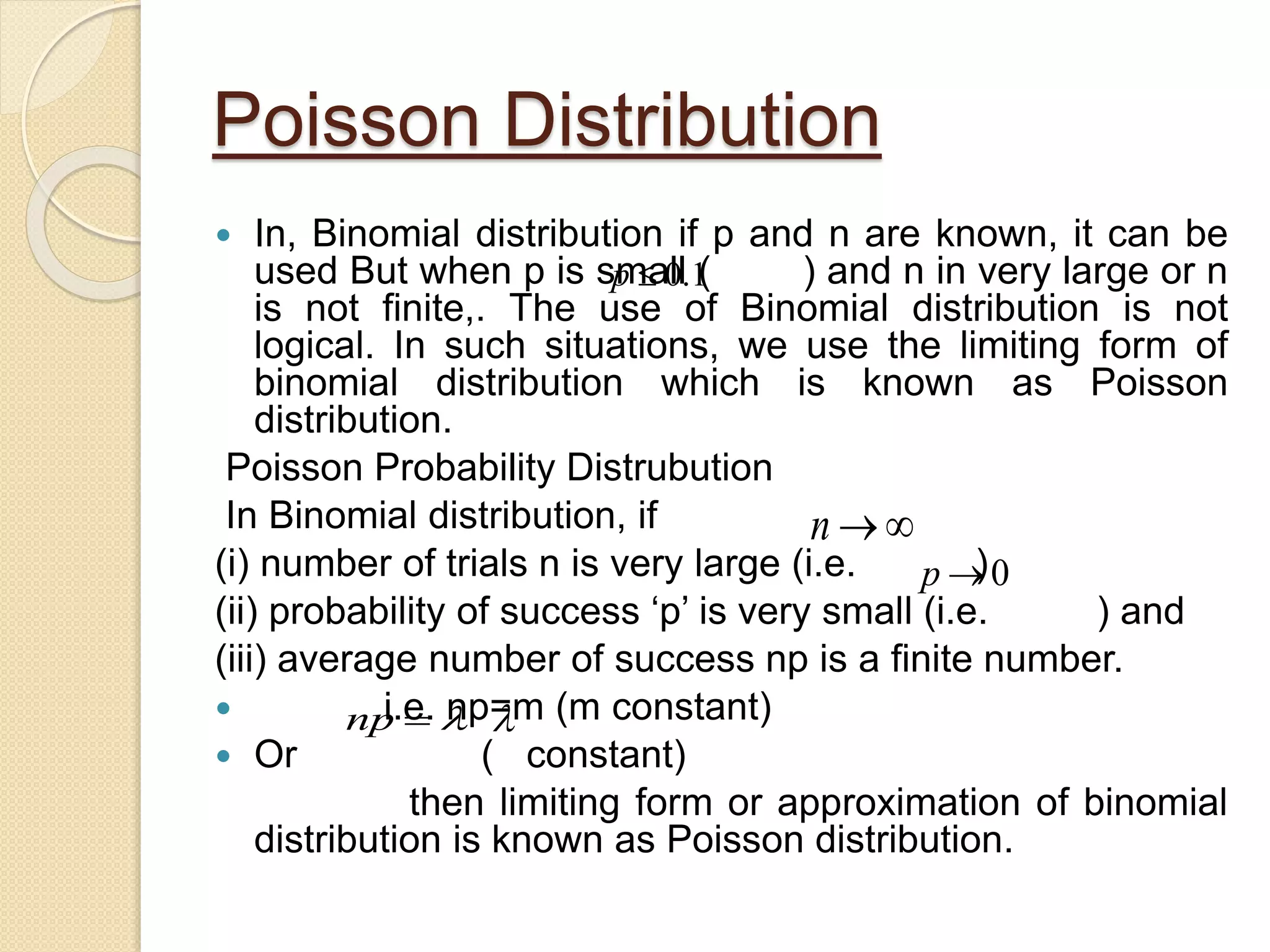 Poisson distribution | PPTX