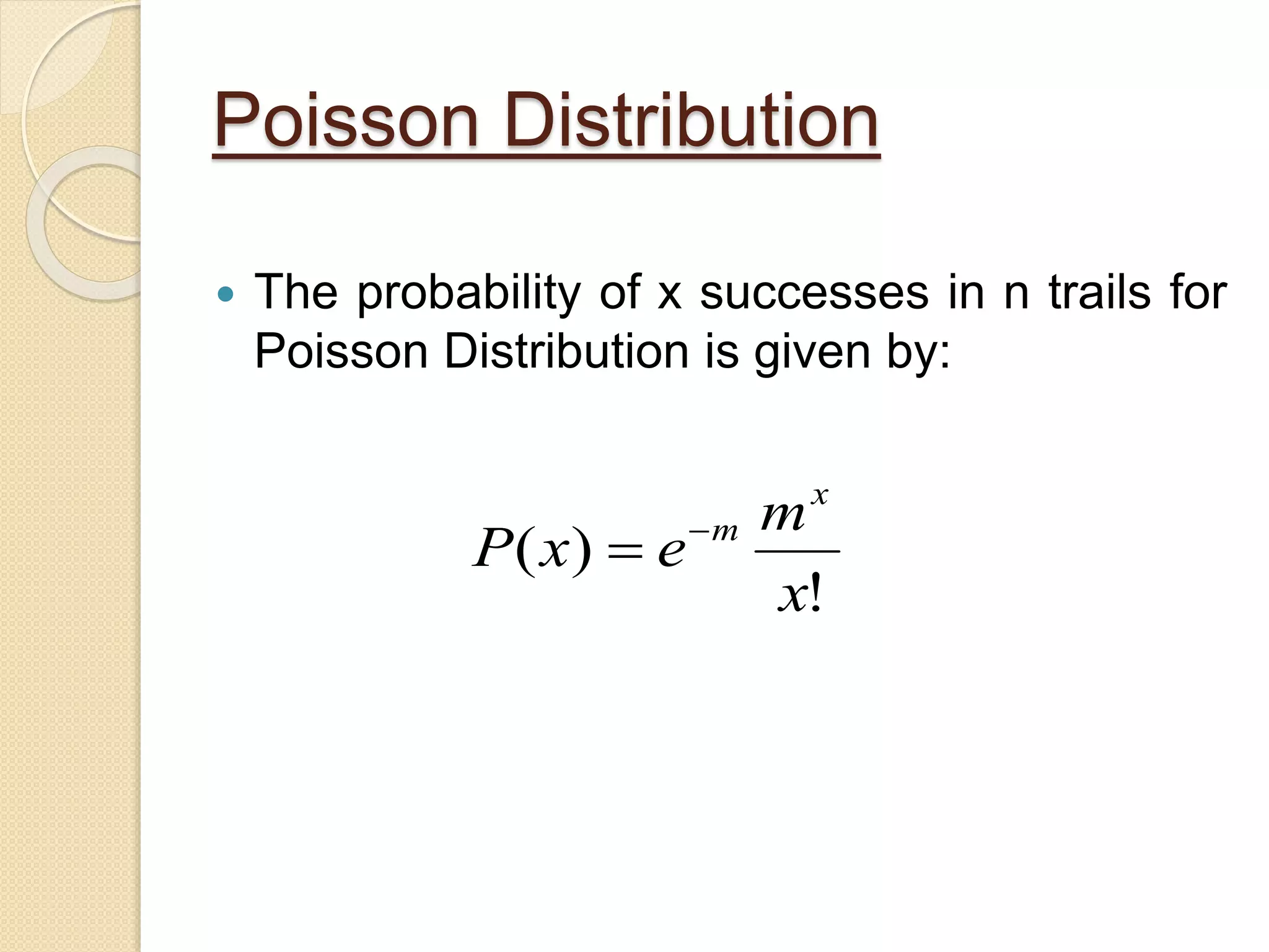 Poisson distribution | PPTX