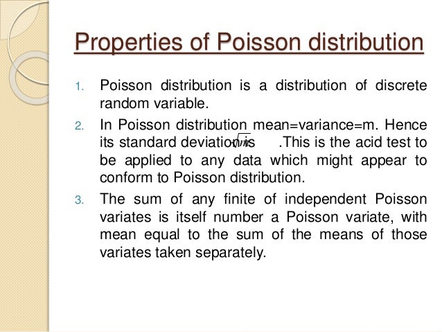 Poisson distribution