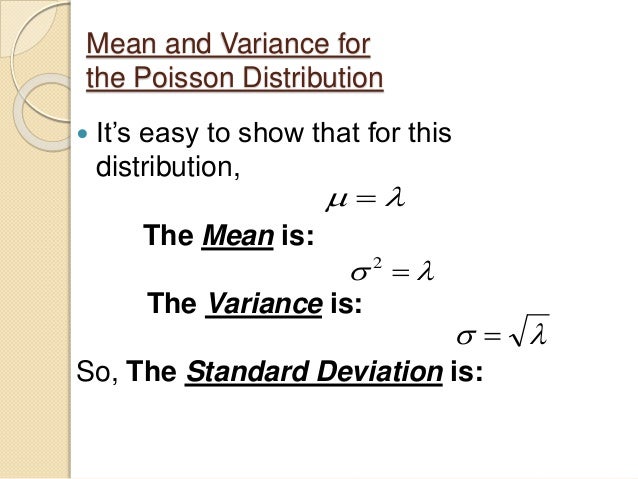Poisson distribution