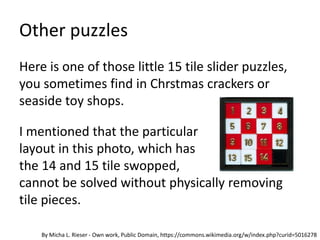 Slider Puzzle - Part 6 of The Mathematics of Professor Alan's Puzzle ...