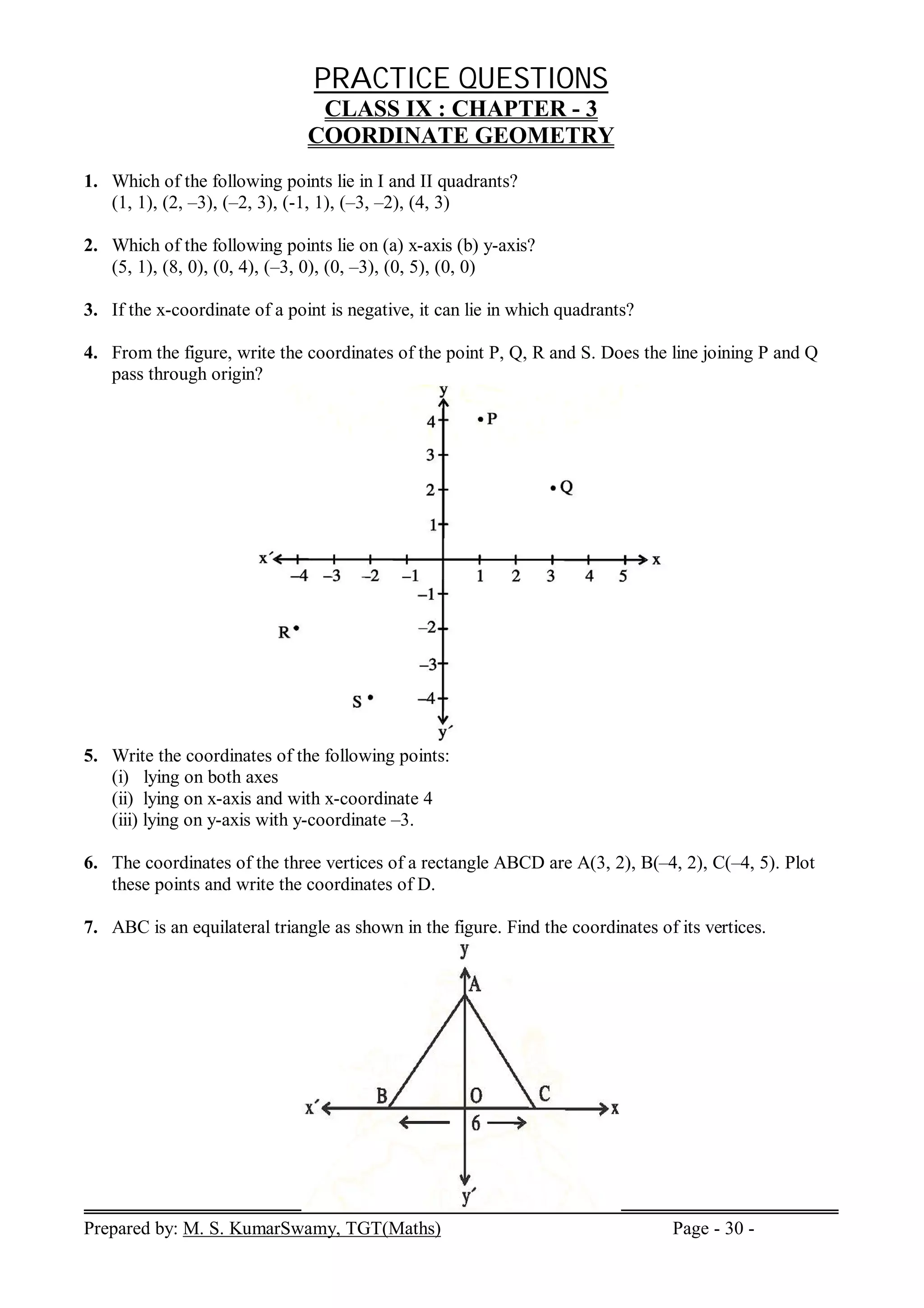 Maths class-ix-question-bank | PDF