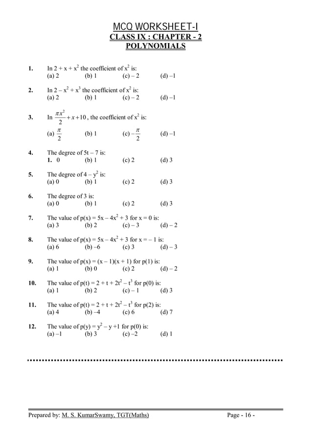 Maths class-ix-question-bank | PDF | Physics | Science
