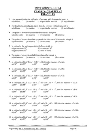 Maths class-ix-question-bank | PDF