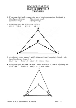 Maths class-ix-question-bank | PDF