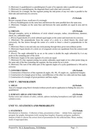 Maths class-ix-question-bank | PDF