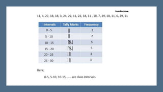 class 8 - 2nd frequency distribution table | PPTX