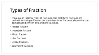 Maths - fractions ppt for understanding fractions | PPTX