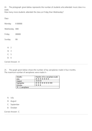 KV SLATE EXAM CLASS III MATHS WITH KEY | DOCX