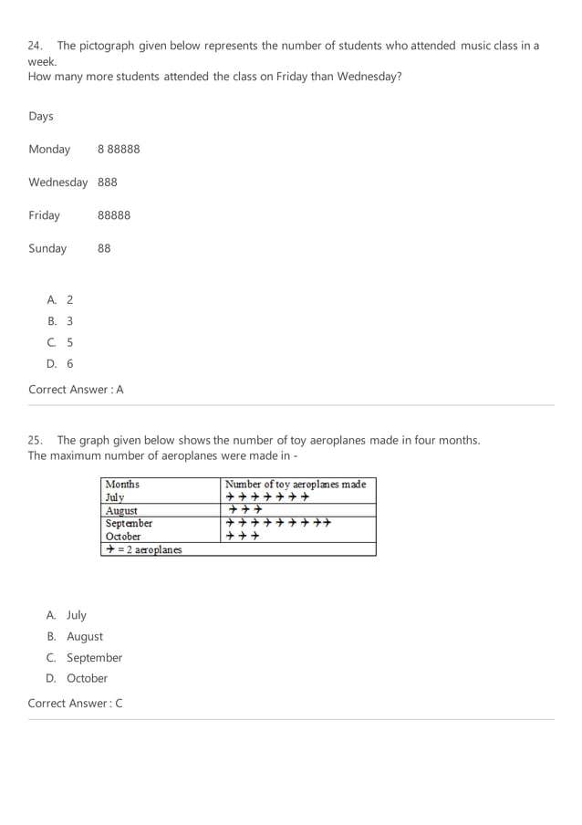 KV SLATE EXAM CLASS III MATHS WITH KEY | DOCX
