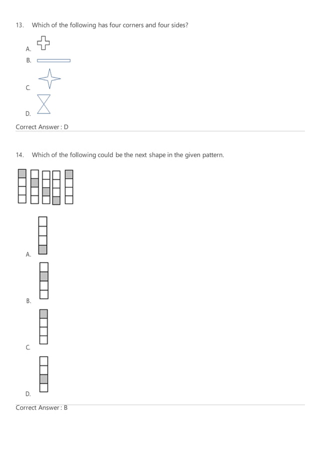 KV SLATE EXAM CLASS III MATHS WITH KEY | DOCX