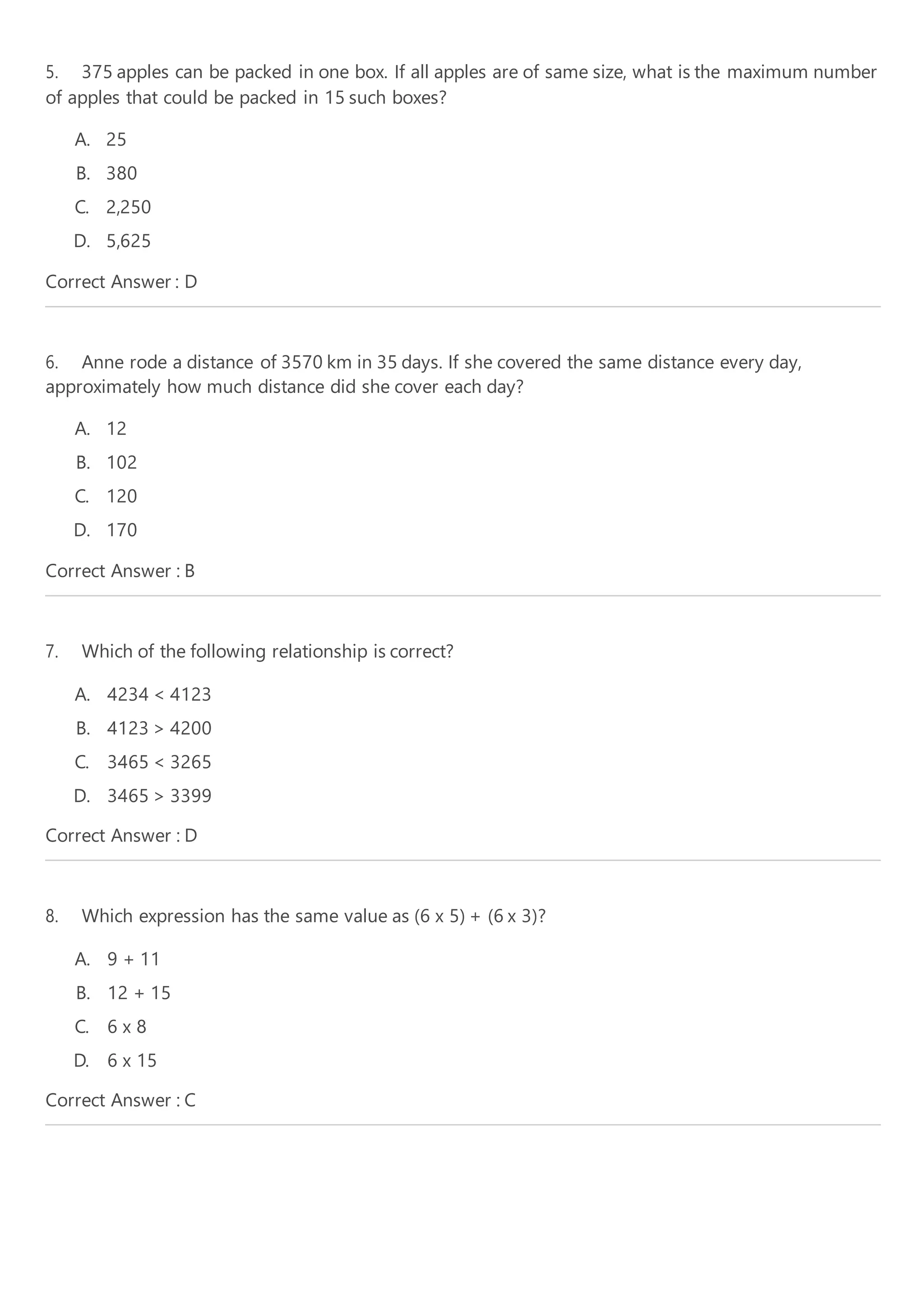 CLASS V SLATE MATHS WITH KEY | PDF