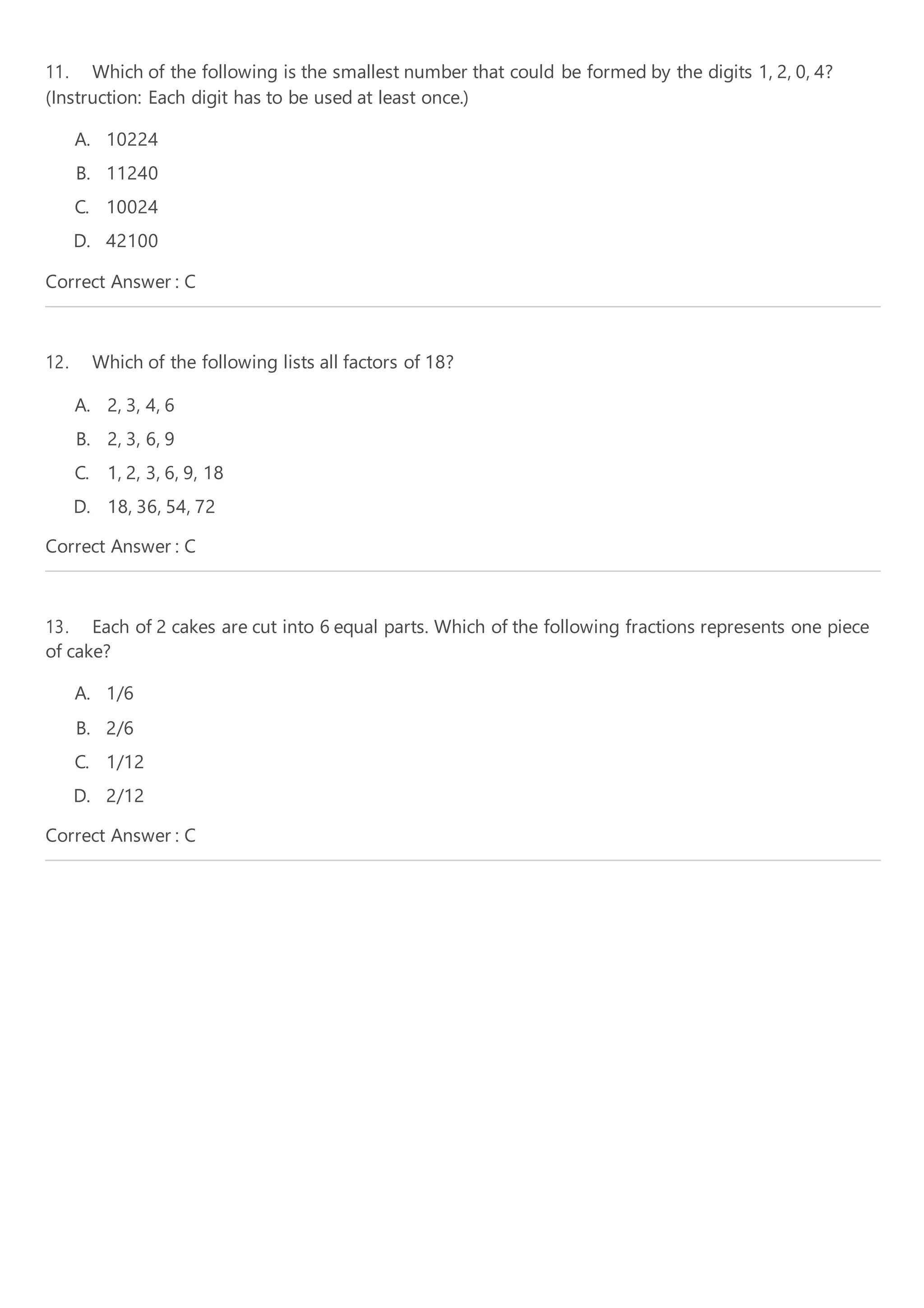CLASS V SLATE MATHS WITH KEY | DOCX