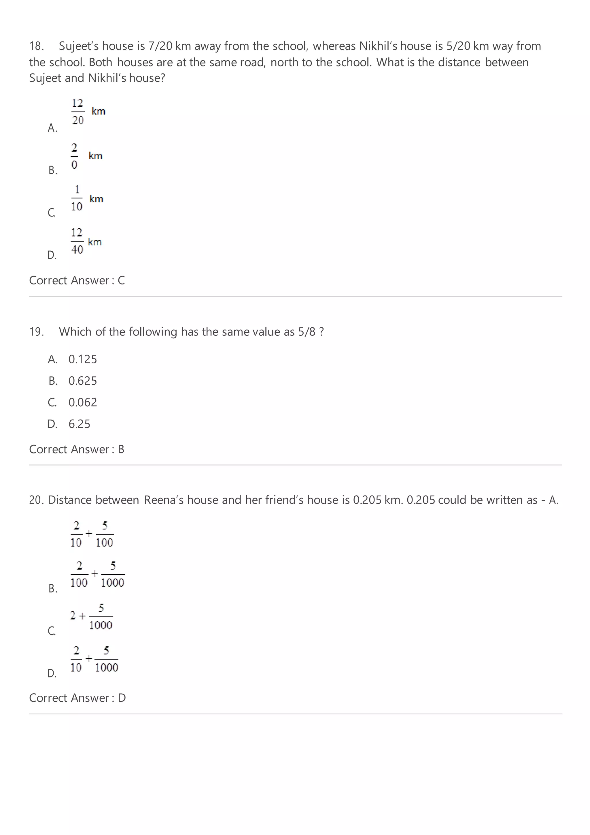 CLASS V SLATE MATHS WITH KEY | PDF