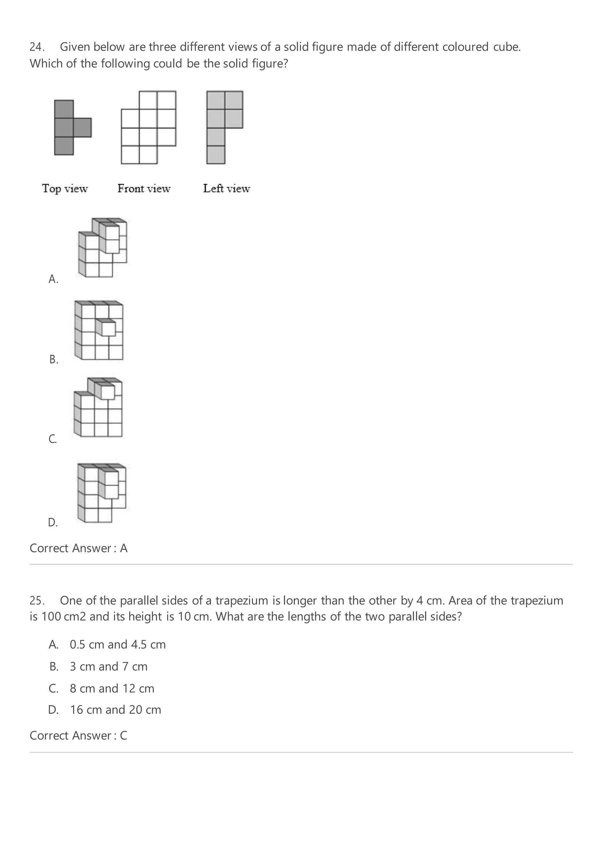 CLASS VIII SLATE MATHS WITH KEY | DOCX | Chemistry | Science