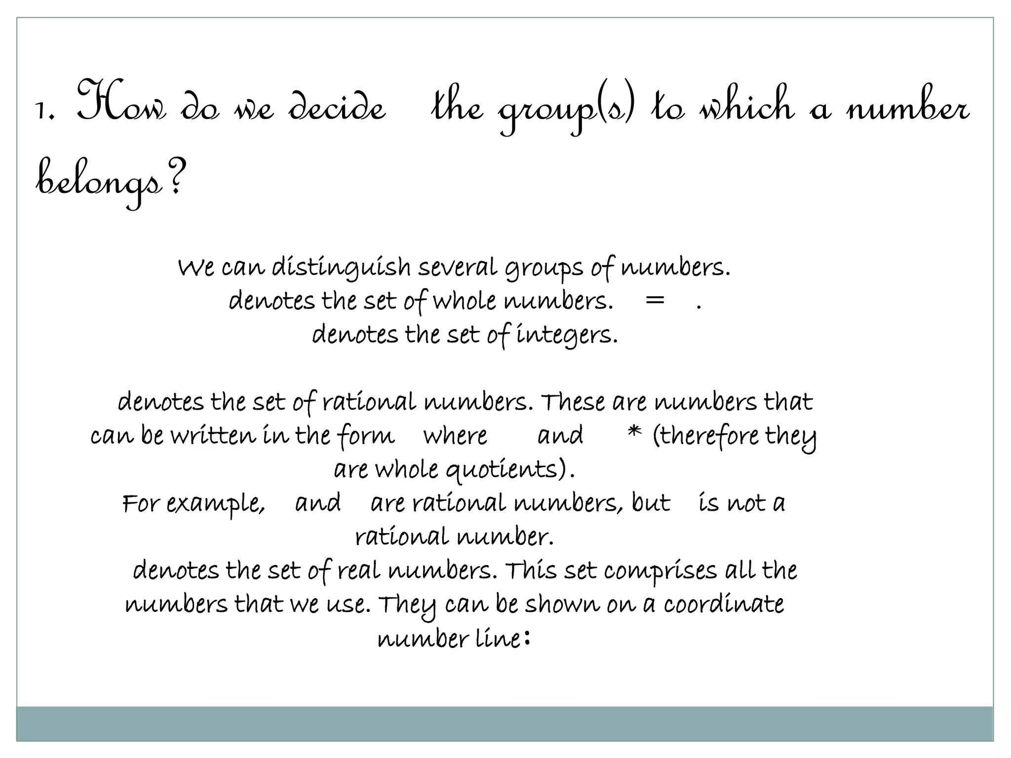 Maths number system | PPTX