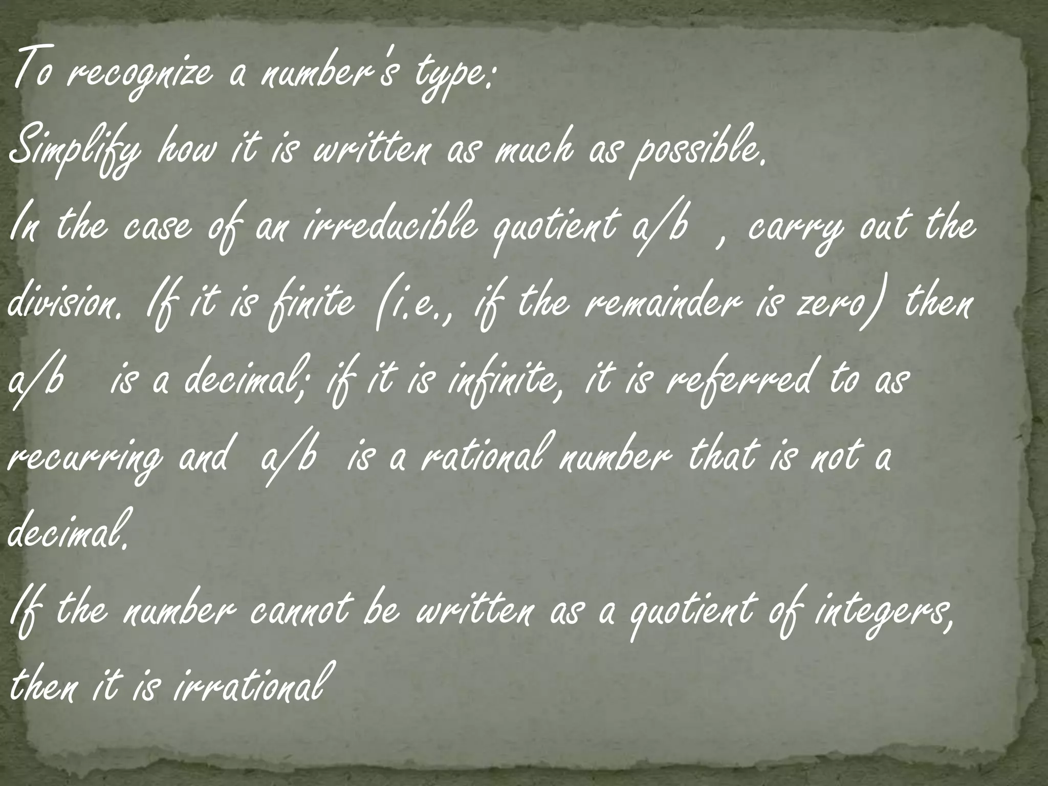Maths number system | PPTX