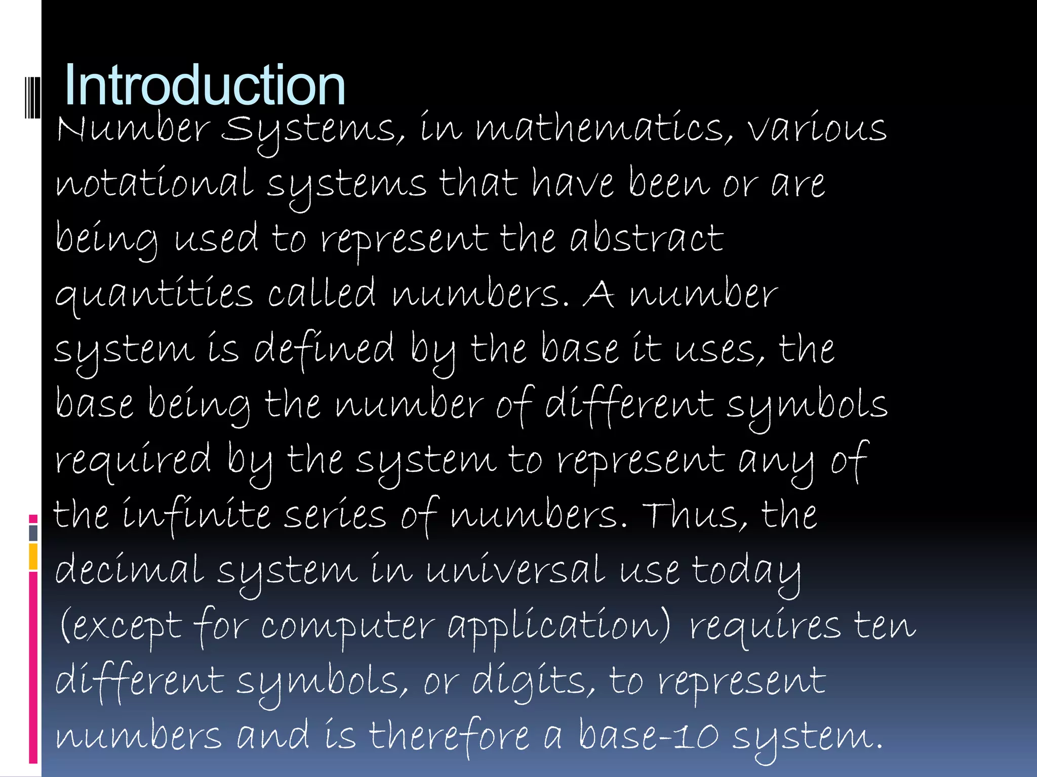 Maths number system | PPTX