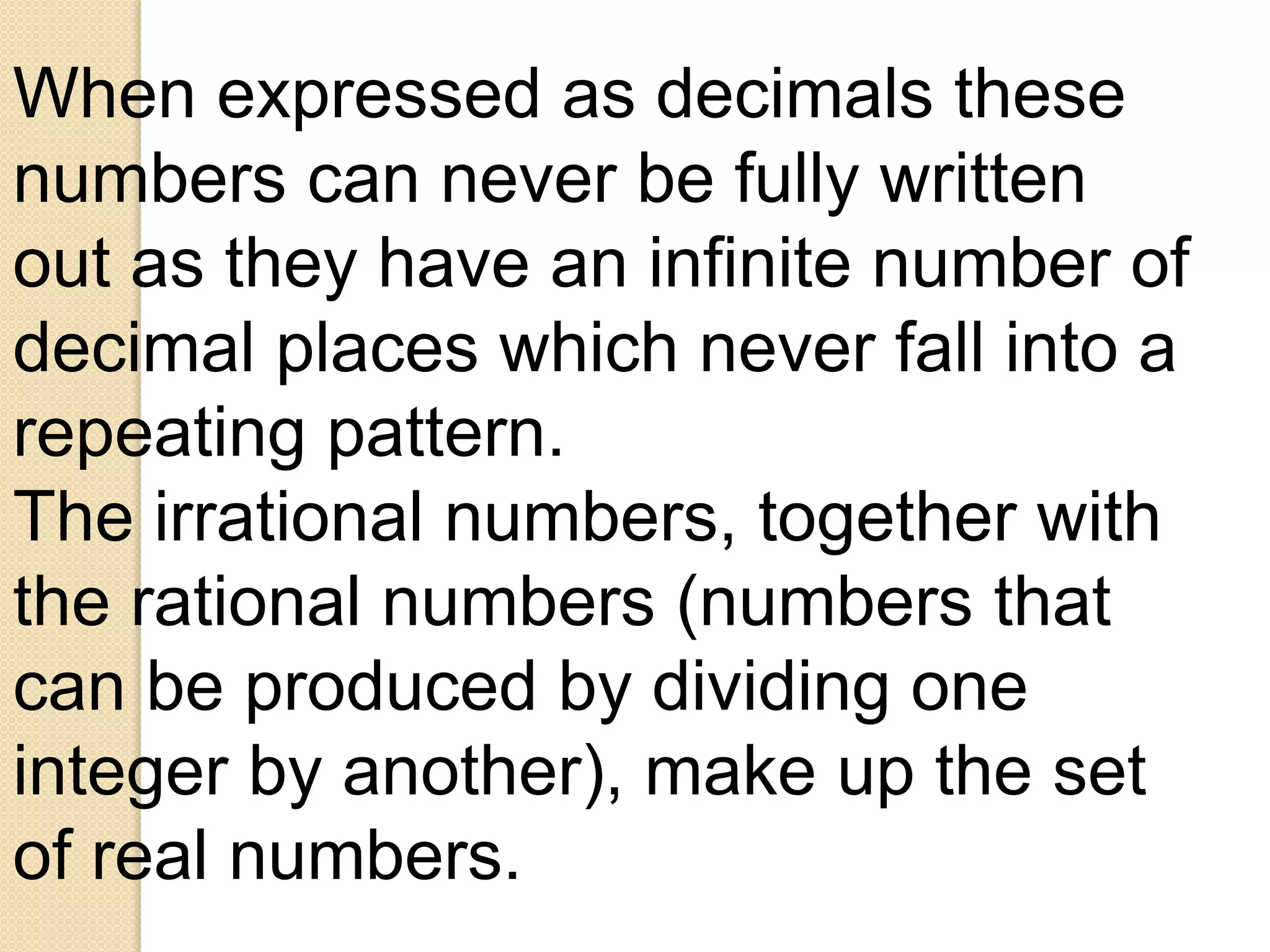 Maths number system | PPTX