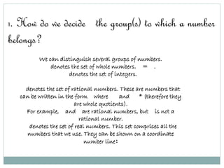 Maths number system | PPTX