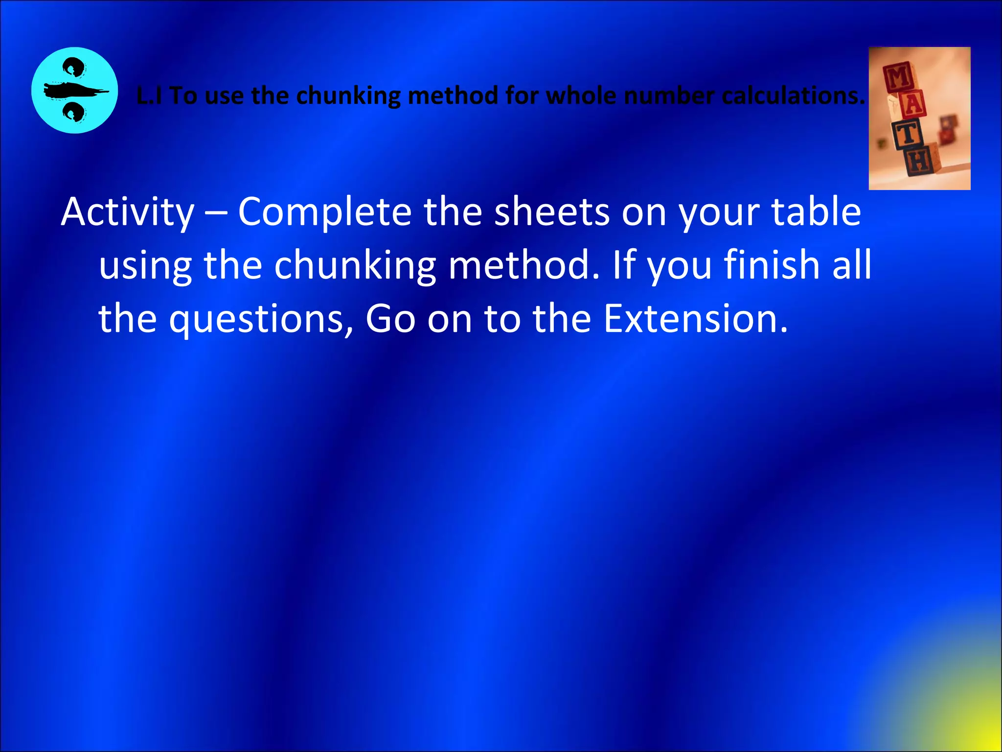 Maths Powerpoint Division | PPT