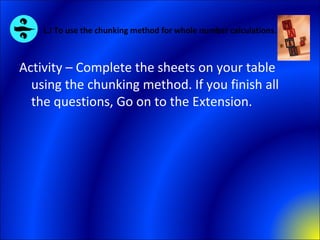 Maths Powerpoint Division | PPT