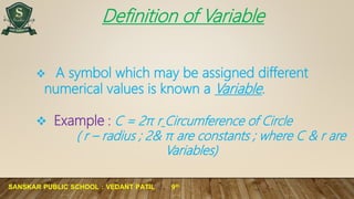 Mathematics Chapter 2 Polynomials | Class 9th | PPT | PPTX