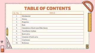 The Koch Snowflake Theory | PPTX