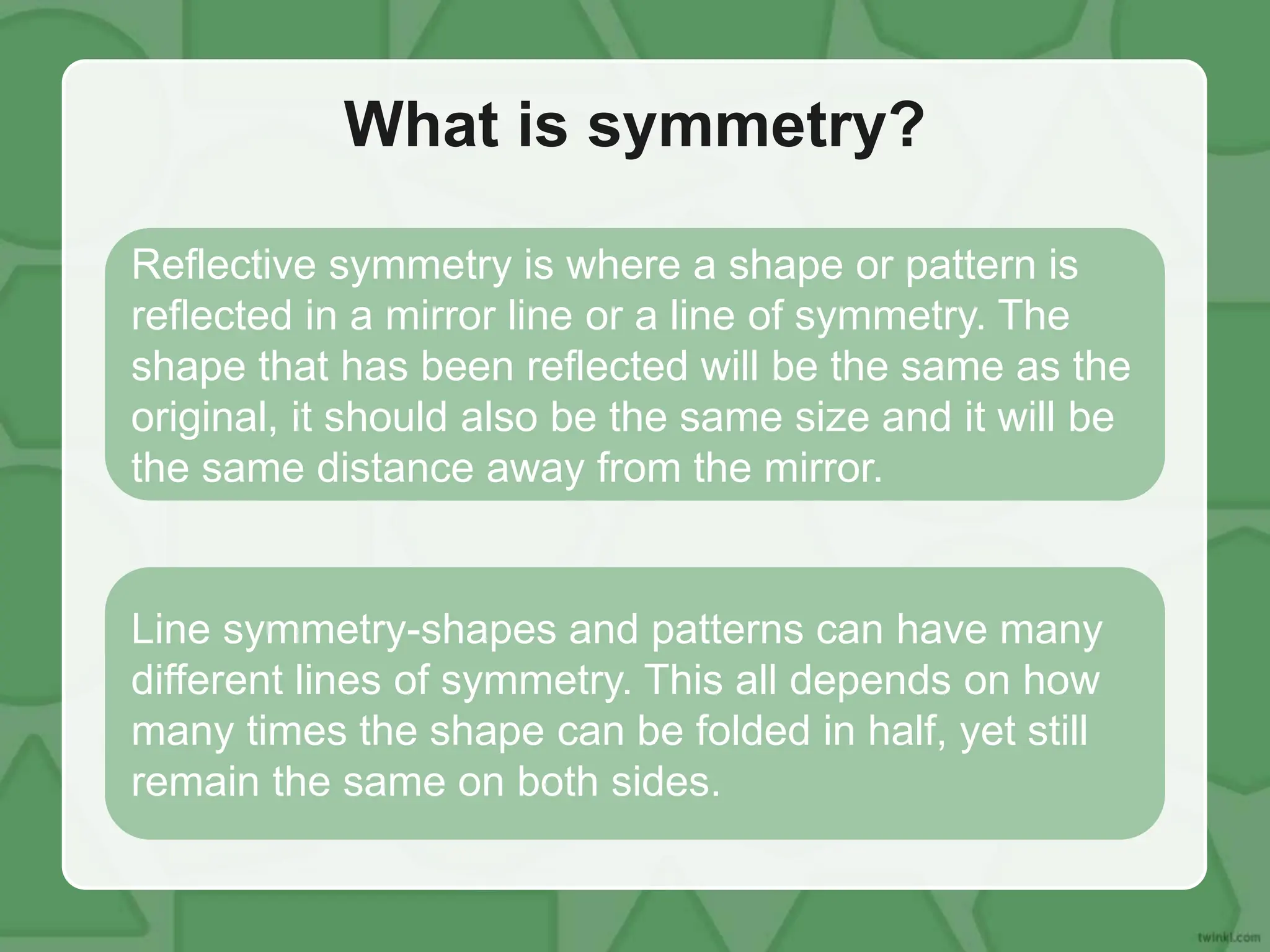 Math Spectacular Symmetry for Year 2 students.ppt